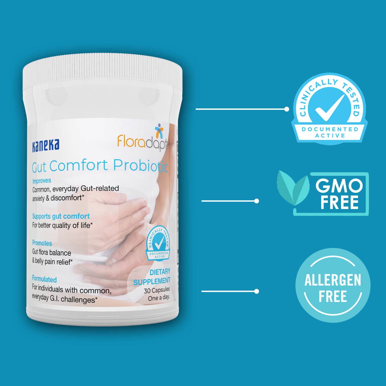 Probiotics for Gut Comfort and Health - Capsules | Floradapt™ Probiotics